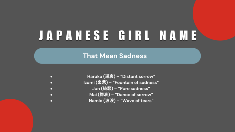99 Japanese Names That Mean Sadness For (Boys & Girls)