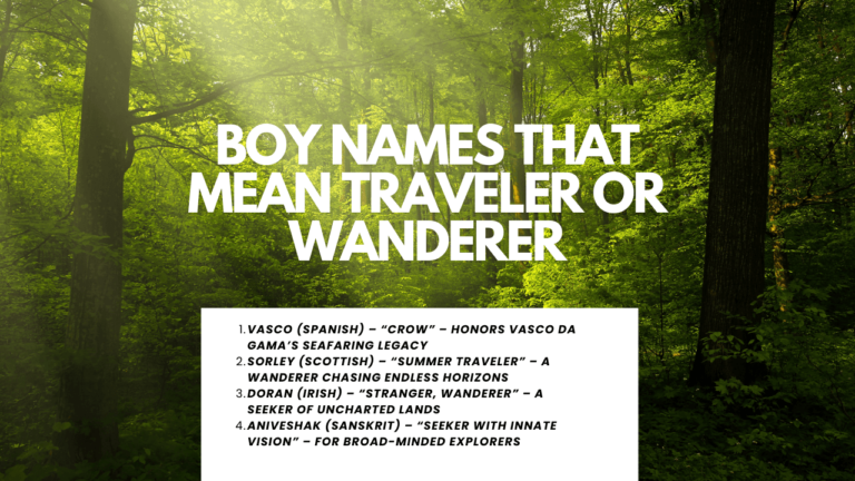 111+ Names That Means Traveler Or Wanderer For (Boys & Girls)