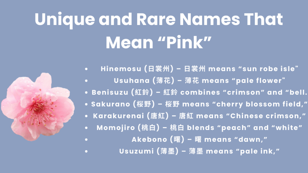 Japanese Names That Mean Pink [Ultimate Collection]